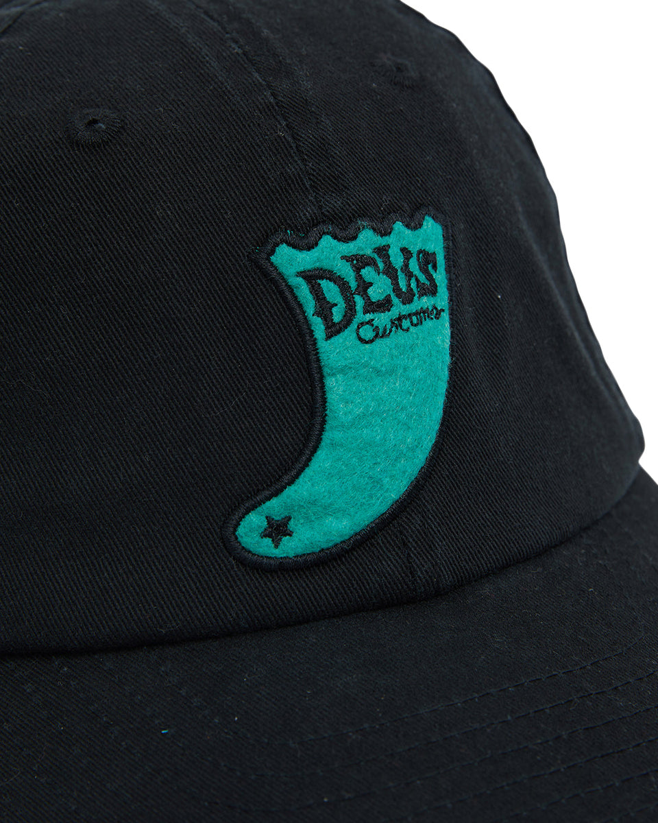 Hats | Deus Ex Machina | Single Fin Dad Cap Black – Deus Ex Machina ...